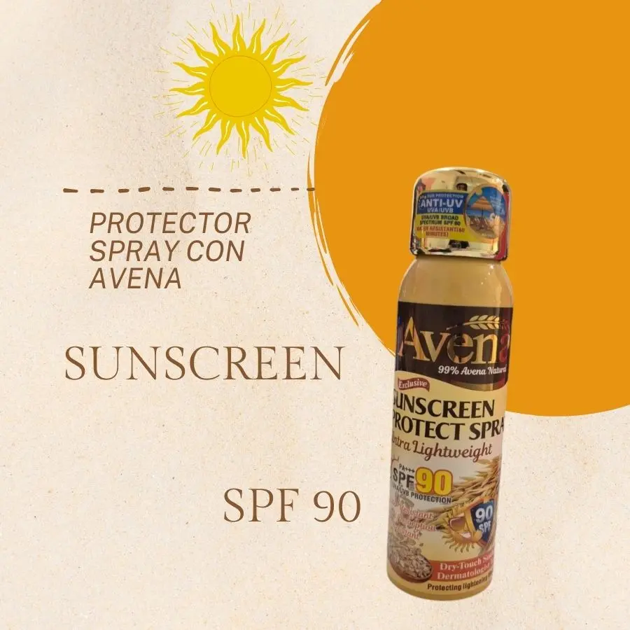 PROTECTOR SOLAR EN SPRAY SPF 90 + AVENA 180ML HA-3133 – WOKALI - Gisele Stephanie S.R.L